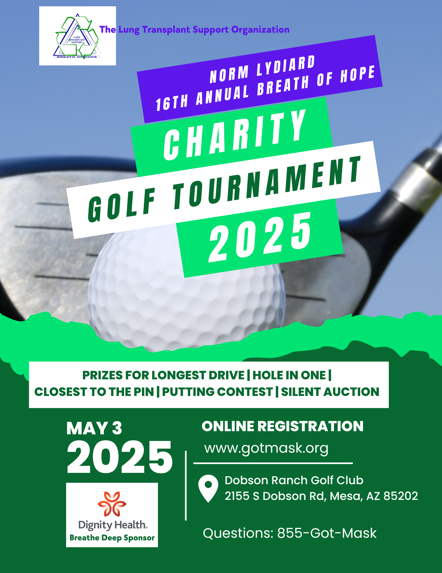 Breath of Hope Golf Tournament – The Lung Transplant Support Organization