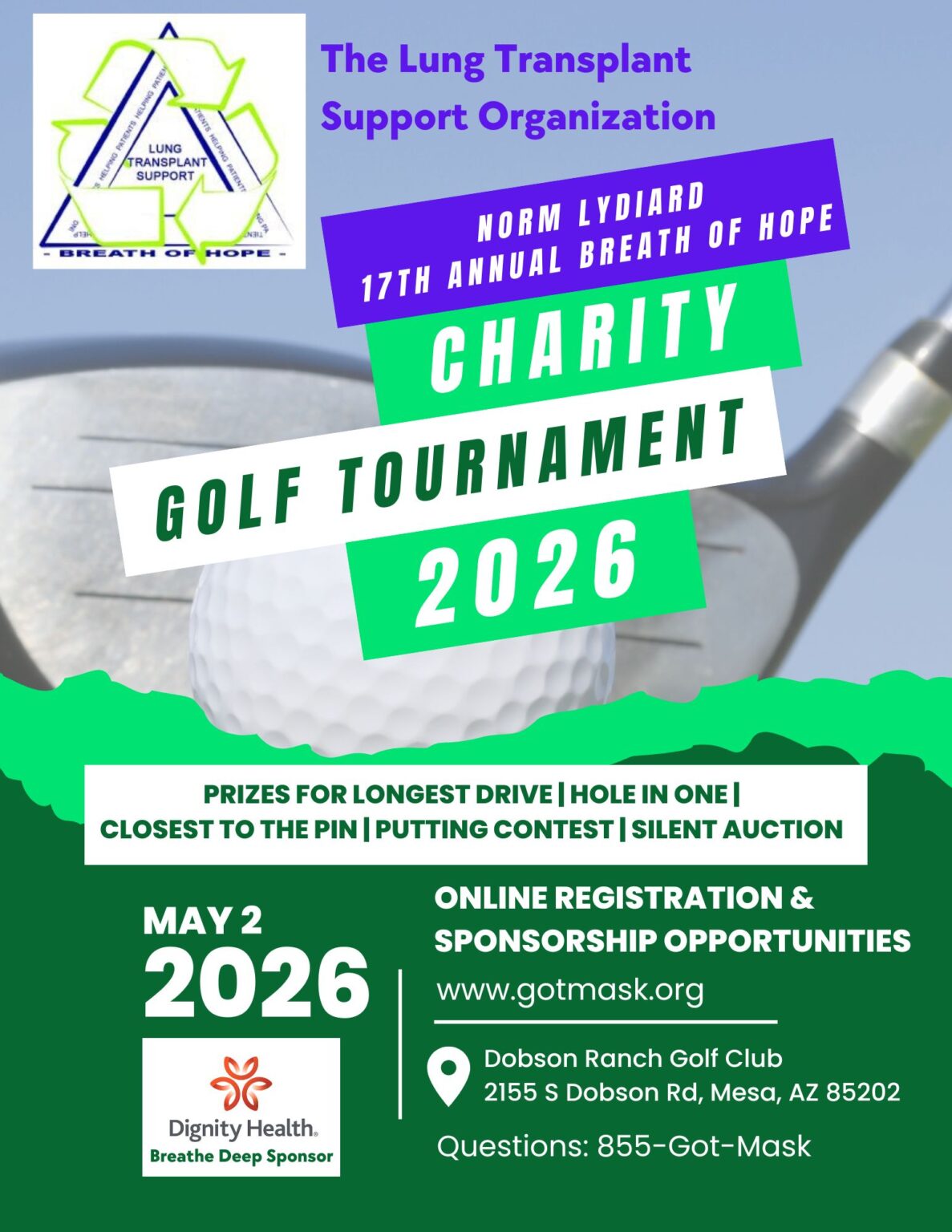 Breath of Hope Golf Tournament – The Lung Transplant Support Organization